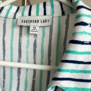 Southern Lady | Tops | Artsy Southern Lady Striped Tunic X | Poshmark
